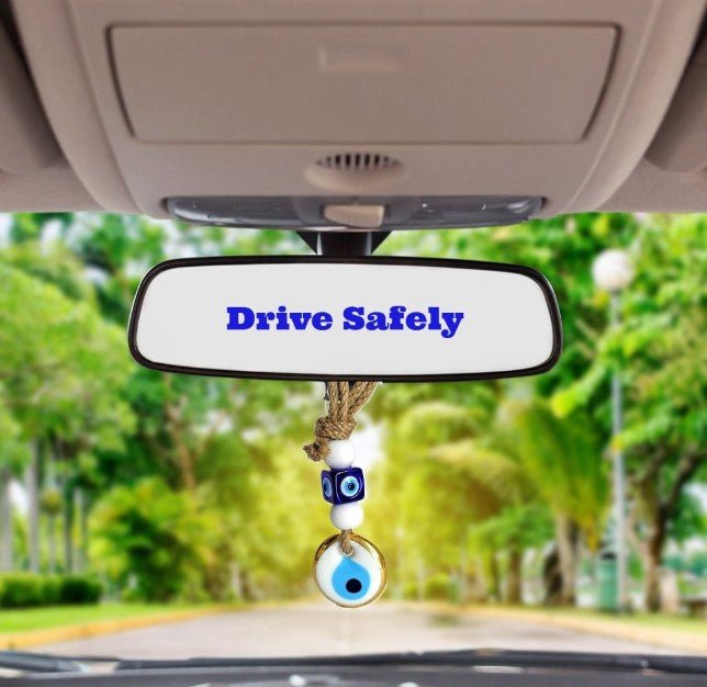 Evil Eye Small Charm for Life's Car Ride – Alef Bet by Paula