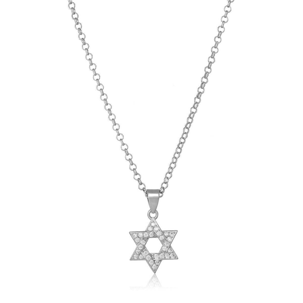 Sparkling Demure Star of David Necklace for Women – Alef Bet by Paula